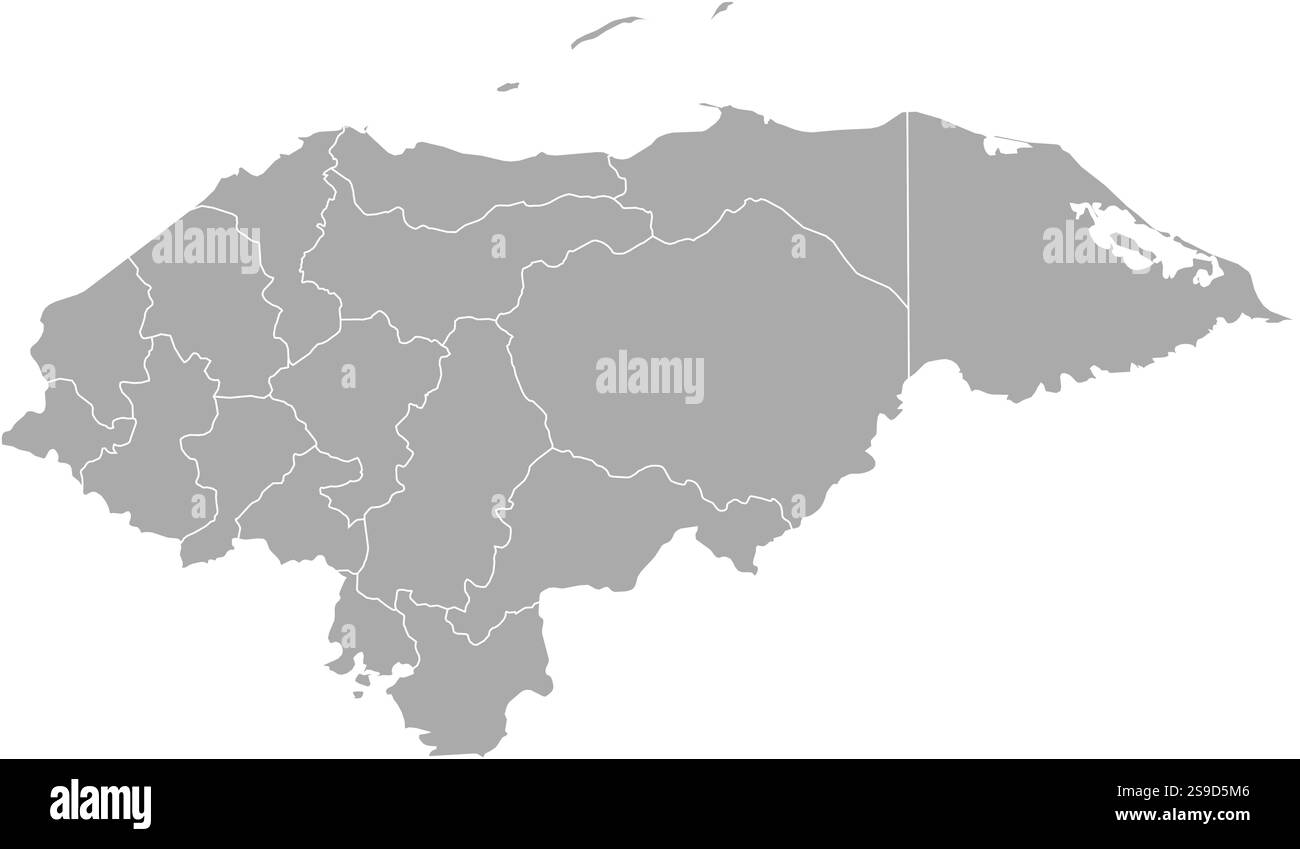 Border map honduras borders hi-res stock photography and images - Alamy