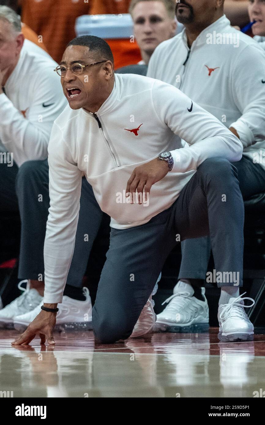 Jan 25, 2025. Head coach Rodney Terry of the Texas Longhorns in action ...