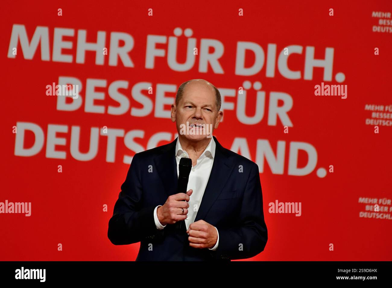 25.1.2025 Wahlkampf Wahlkampfveranstaltung der SPD mit Olaf Scholz ...