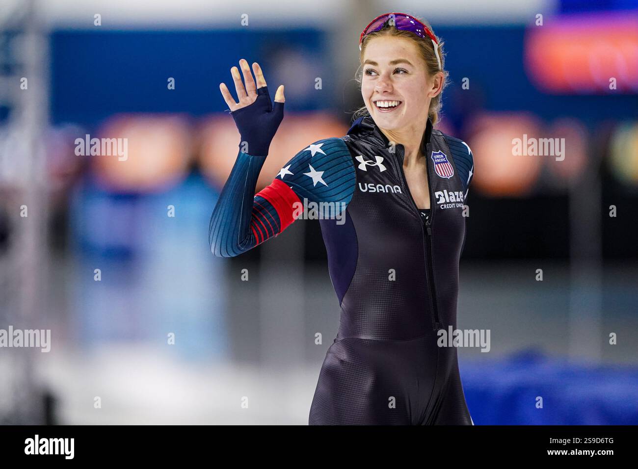 CALGARY, CANADA - JANUARY 25: Greta Myers of United States of America ...
