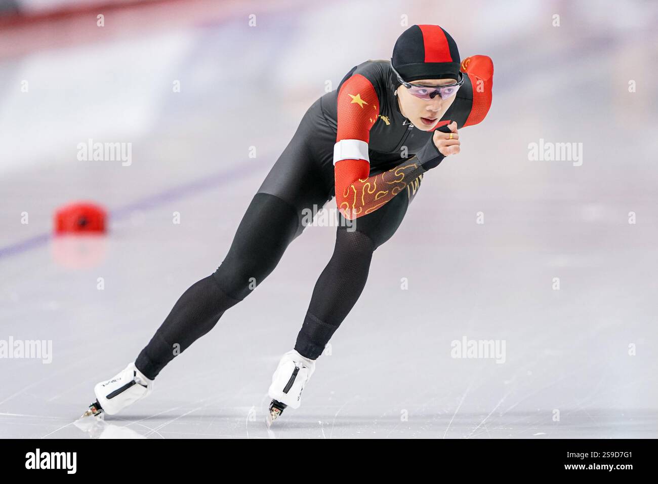 CALGARY, CANADA - JANUARY 25: Binyu Yang of China competing during the ...