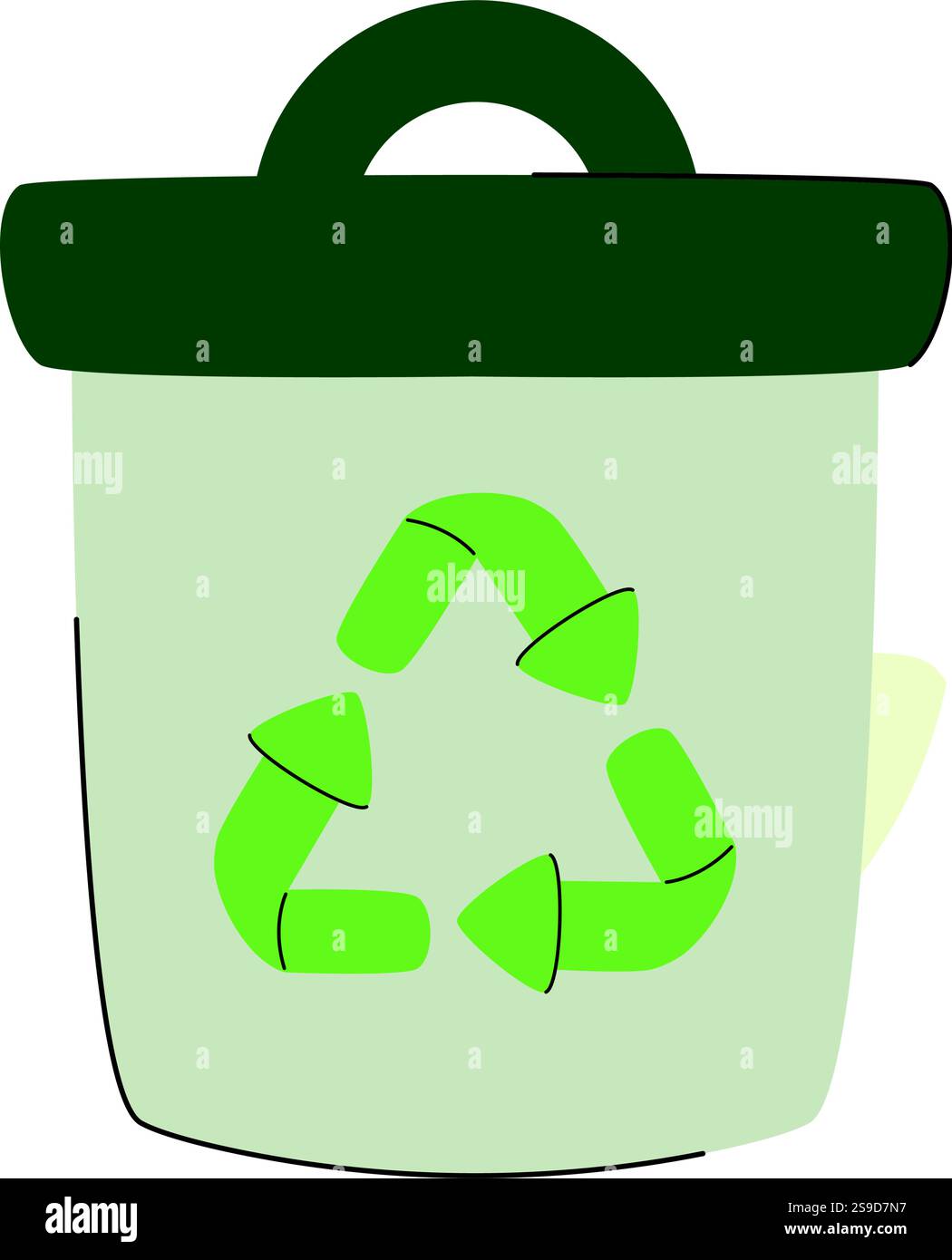 Recycling bin icon Stock Vector Image & Art - Alamy
