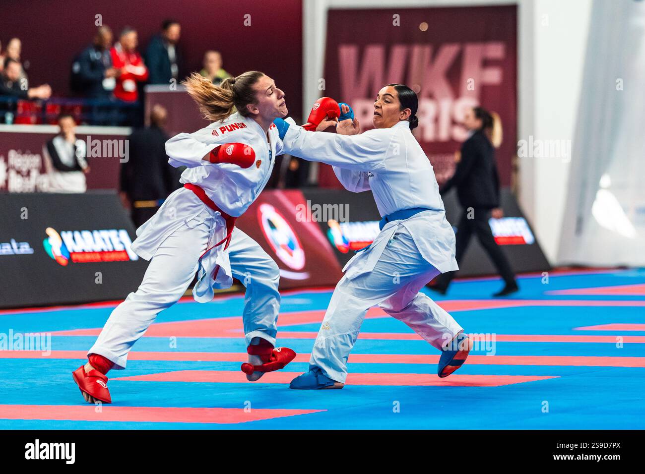 Johanna Kneer (GER) and Maria Torres Garcia (ESP) Female Kumite +68Kg ...