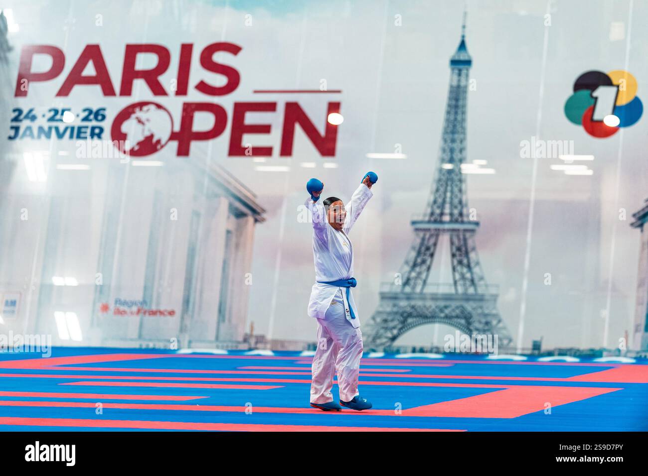 Maria Torres Garcia (ESP) Female Kumite +68Kg during the Paris Open ...