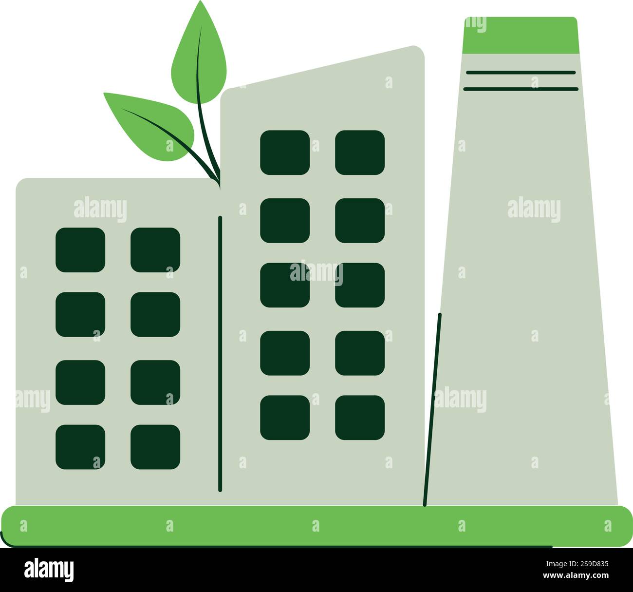 Green building icon Stock Vector Image & Art - Alamy