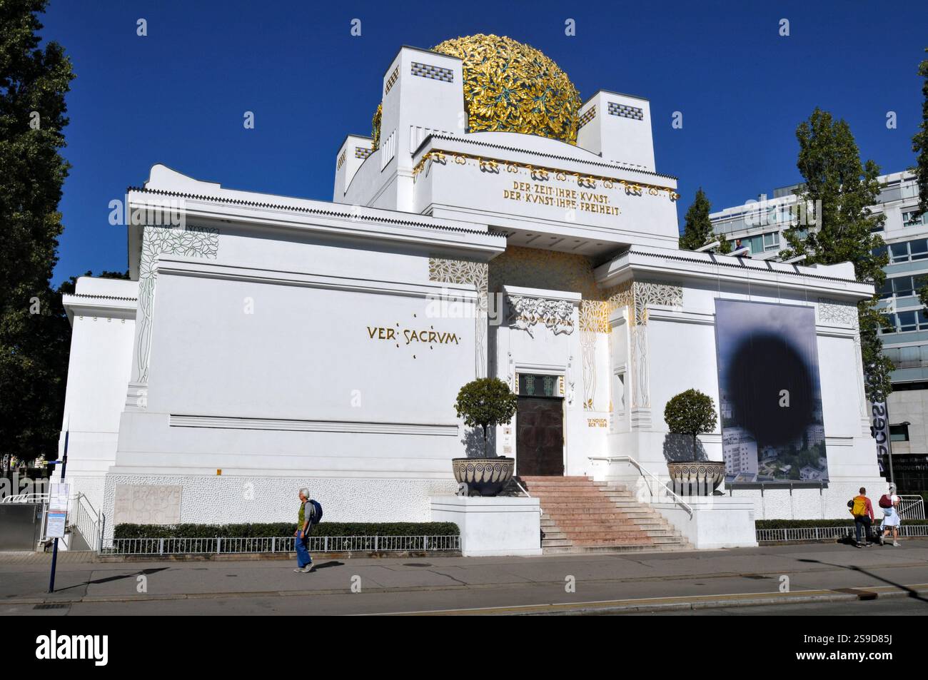 The landmark Secession Building in Vienna, completed in 1898, is an ...