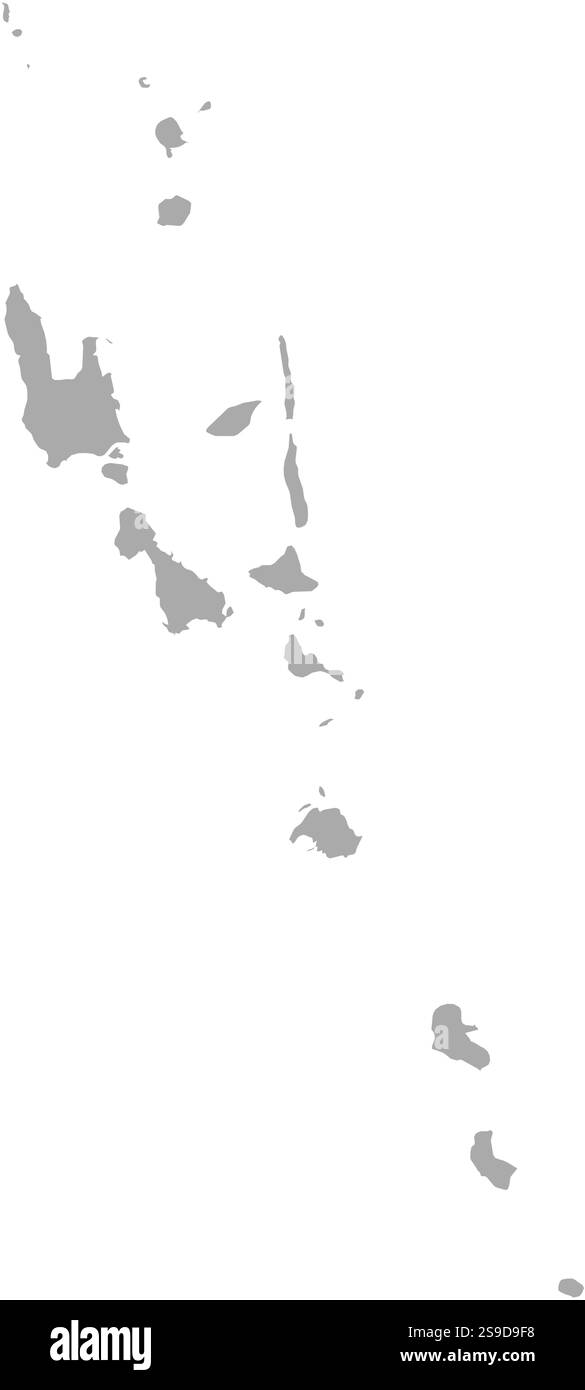 Map of Vanuatu with the provinces Stock Vector Image & Art - Alamy