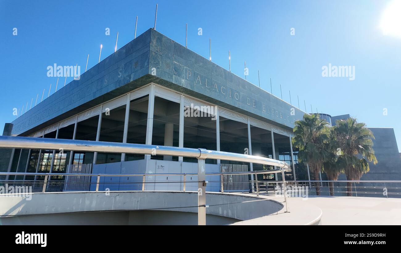 The exterior of Palacio de Congresos de Granada, a modern conference ...