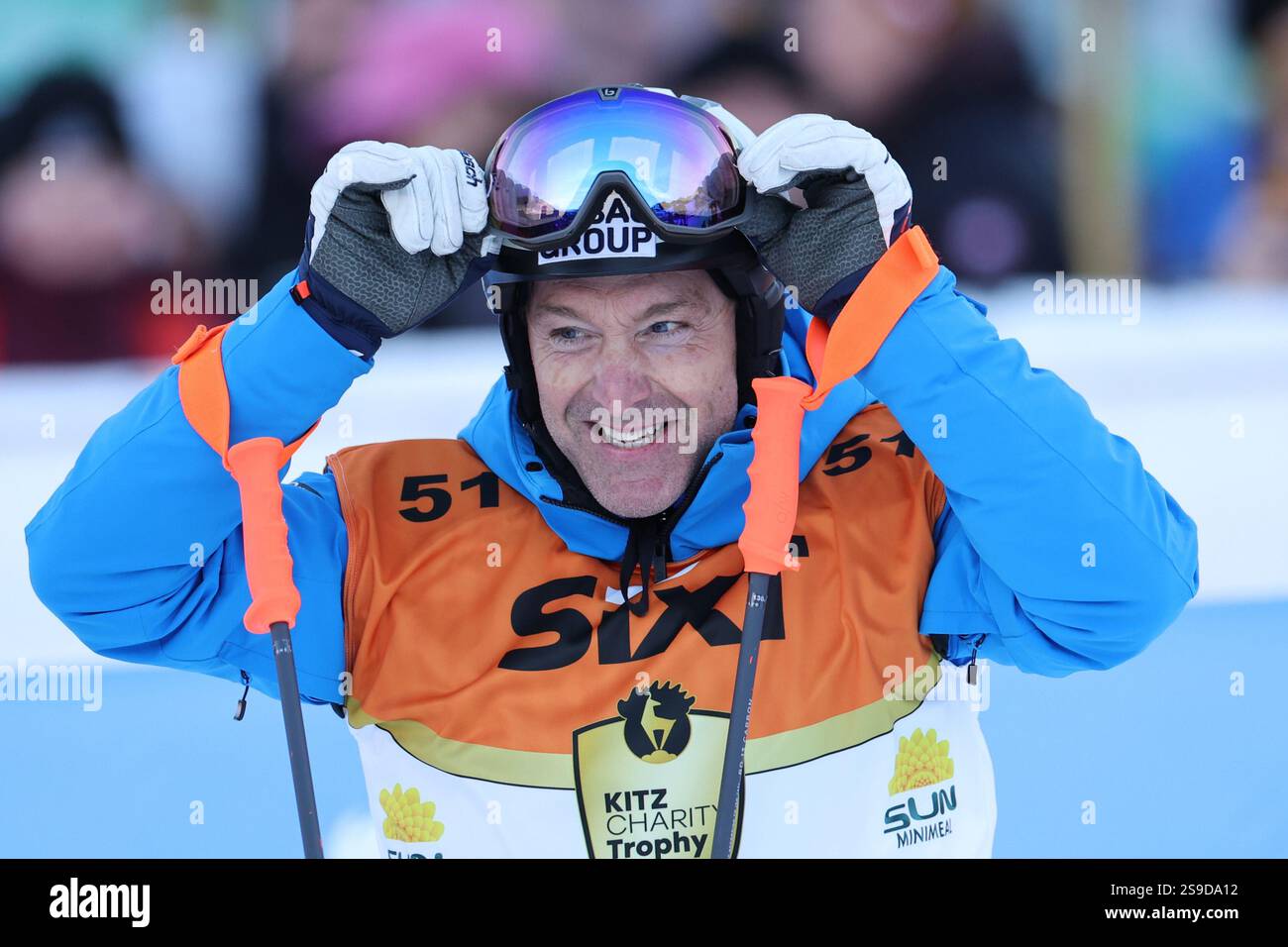 KITZBUEHEL, AUSTRIA - JANUARY 25: former ski racer Hans Knauss of ...