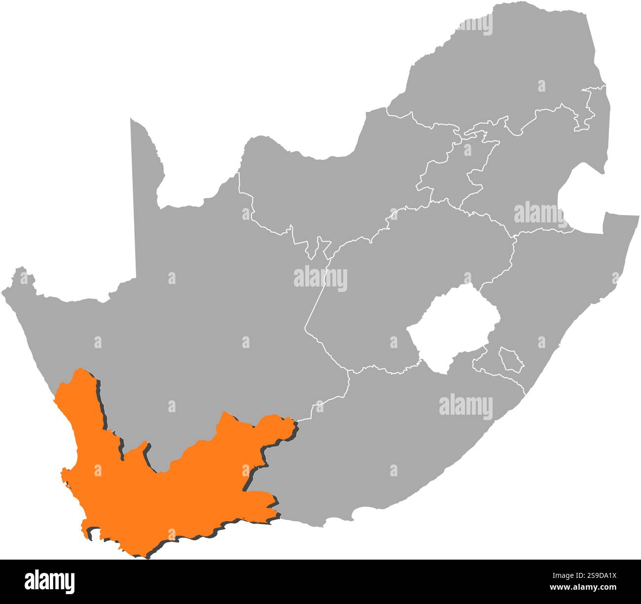 Western Cape South Africa Map