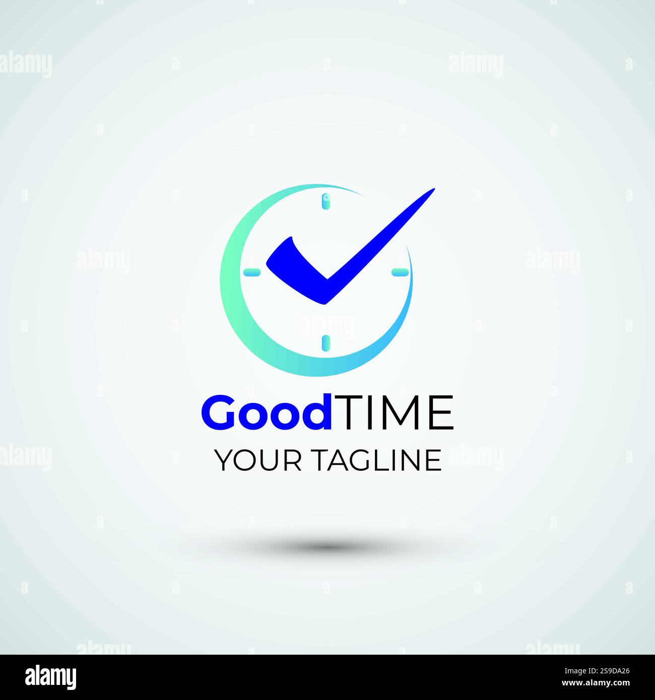 Time clock logo good mark logo design template Stock Vector Image & Art ...