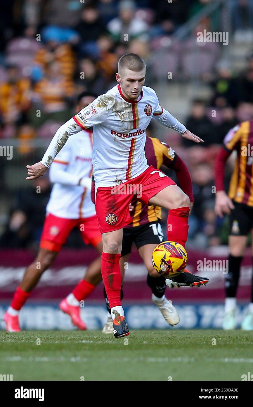 The University of Bradford Stadium, Bradford, England - 25th January ...