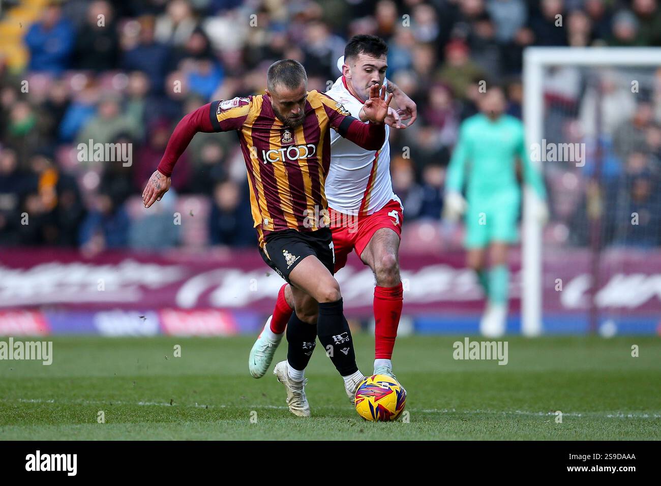 The University of Bradford Stadium, Bradford, England - 25th January ...
