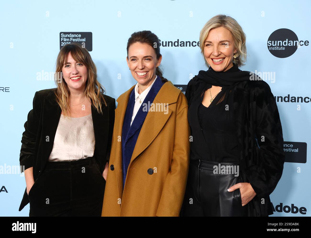 Lindsay Utz, Jacinda Ardern and Michelle Walshe arriving to the “Prime ...