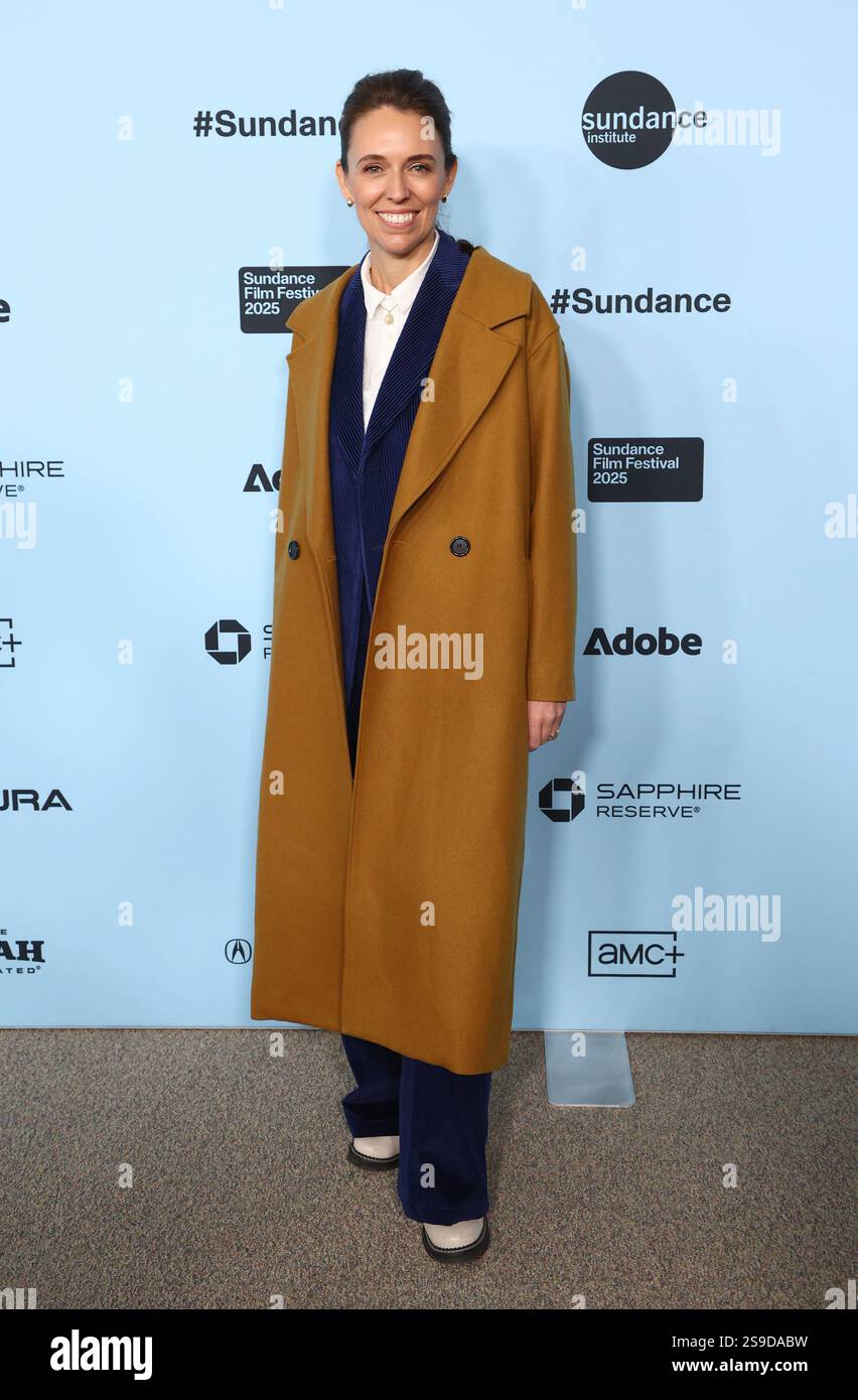 Jacinda Ardern arriving to the “Prime Minister” premiere during the ...