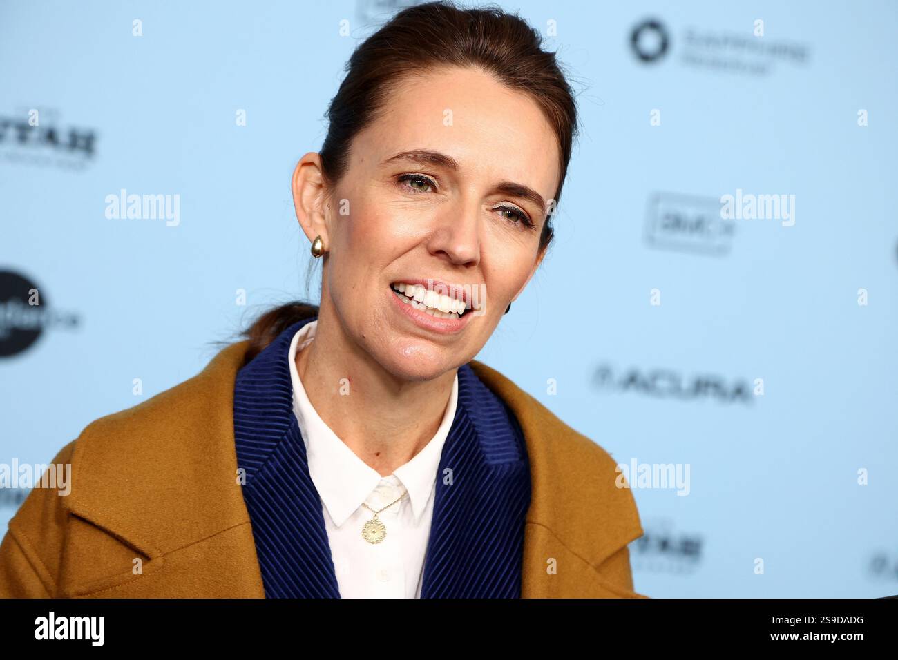 Jacinda Ardern arriving to the “Prime Minister” premiere during the ...