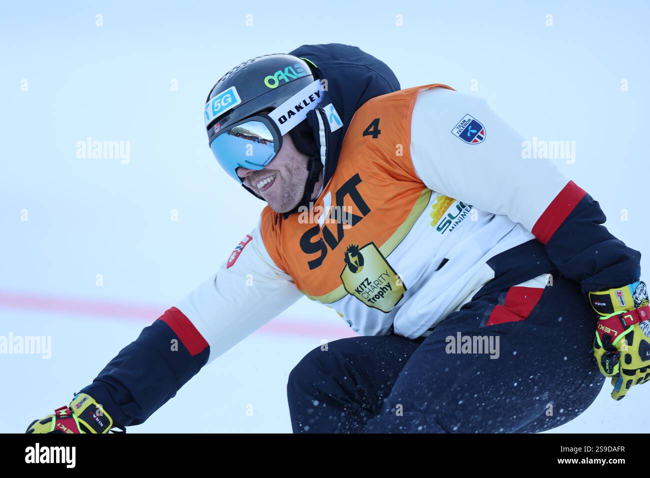 KITZBUEHEL, AUSTRIA - JANUARY 25: ski racer Alexander Amodt Kilde of ...