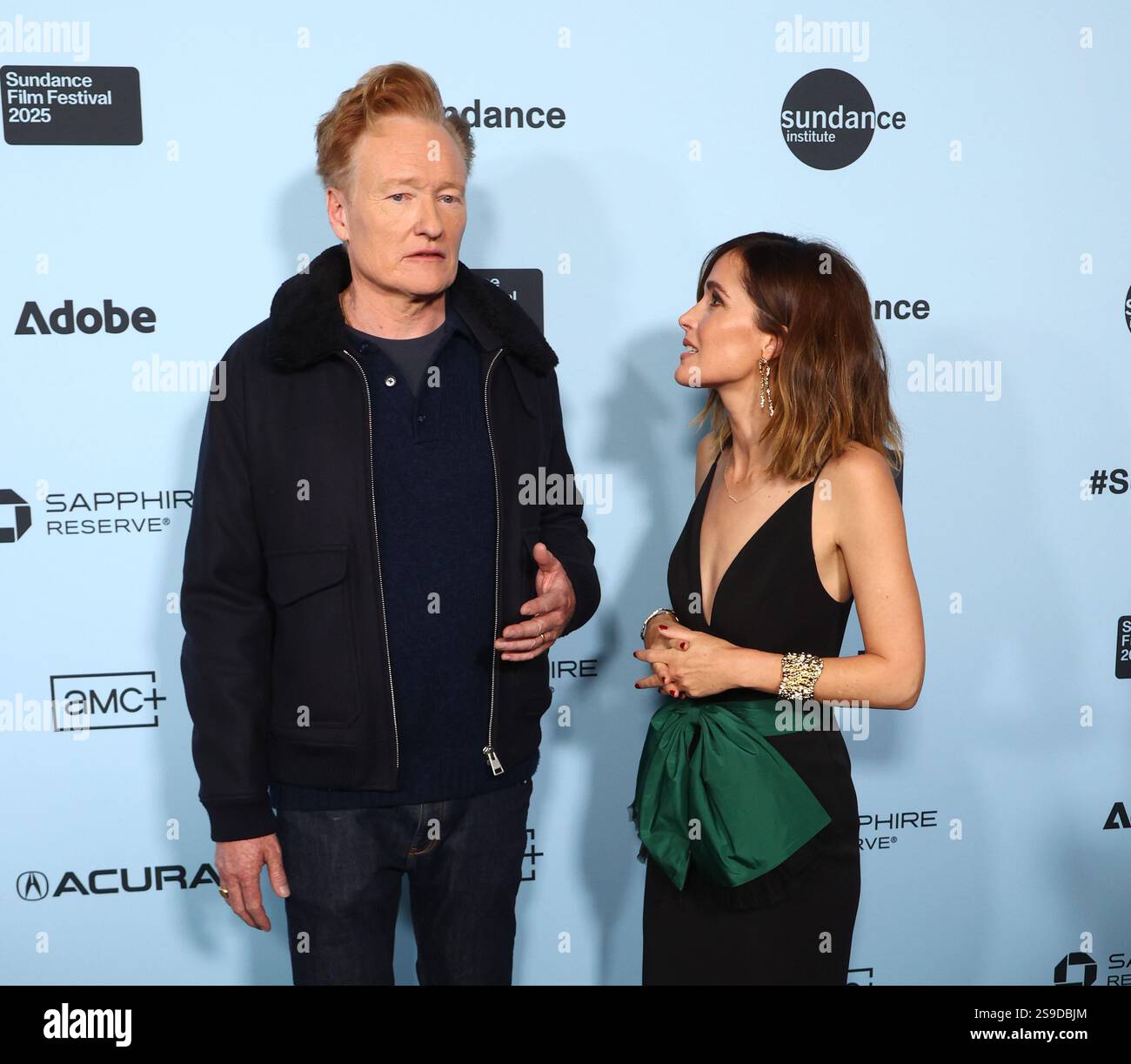 Conan O'Brien and Rose Byrne arriving to the “If I Had Legs I'd Kick ...