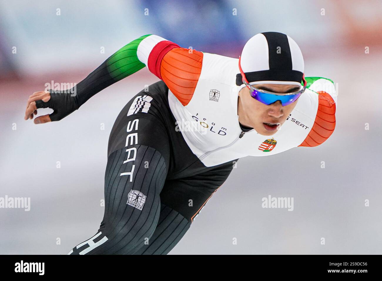 CALGARY, CANADA - JANUARY 25: Min-Seok Kim of Hungary competing during ...