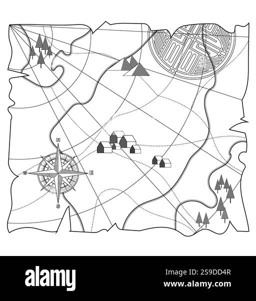 Modern treasure hunt Black and White Stock Photos & Images - Alamy