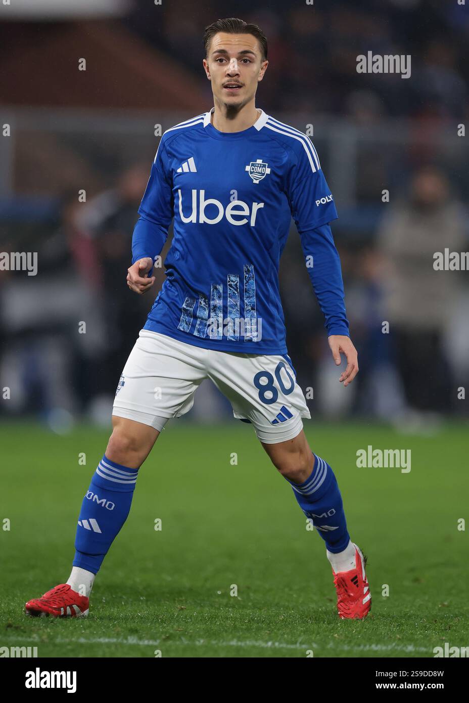 Como, Italy, 25th January 2025. Maxence Caqueret of Como 1907 during ...