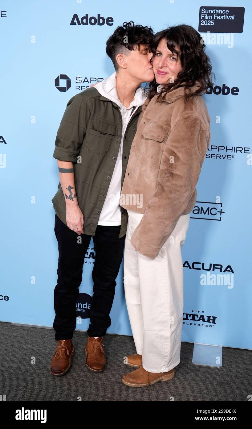 Andrea Gibson, left, and Megan Falley, the subjects of the documentary ...