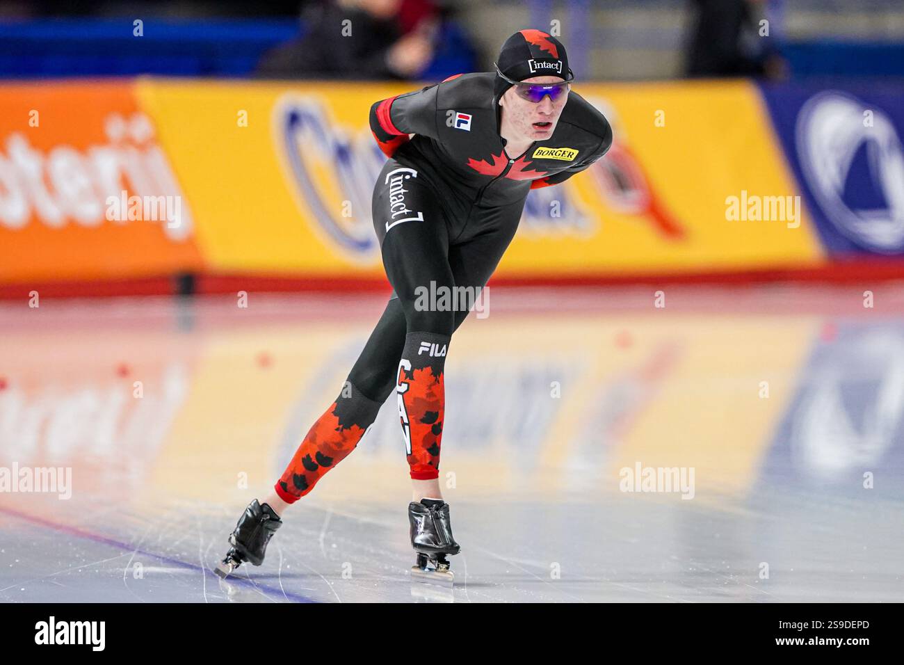 CALGARY, CANADA - JANUARY 25: Daniel Hall of Canada competing during ...