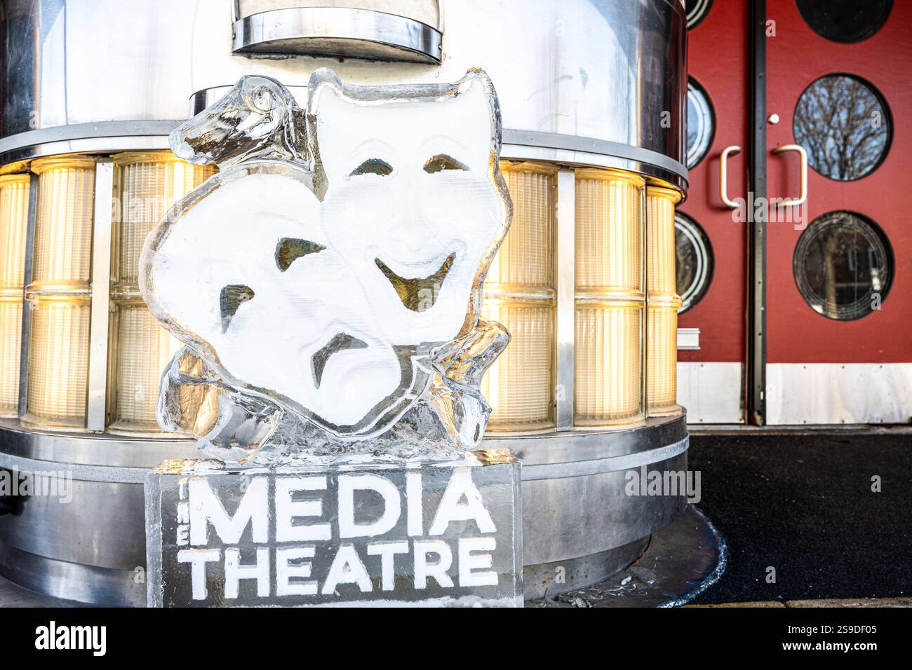 25th January, 2025 - Media, PA, USA - Artists from Ice Sculpture Philly ...