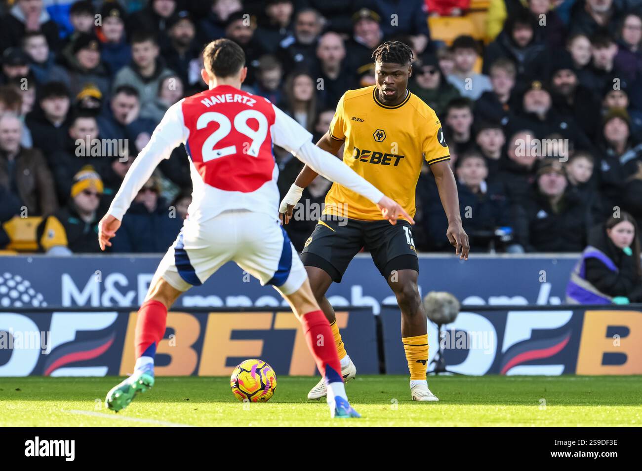 Emmanuel Agbadou of Wolverhampton Wanderers in action during the ...