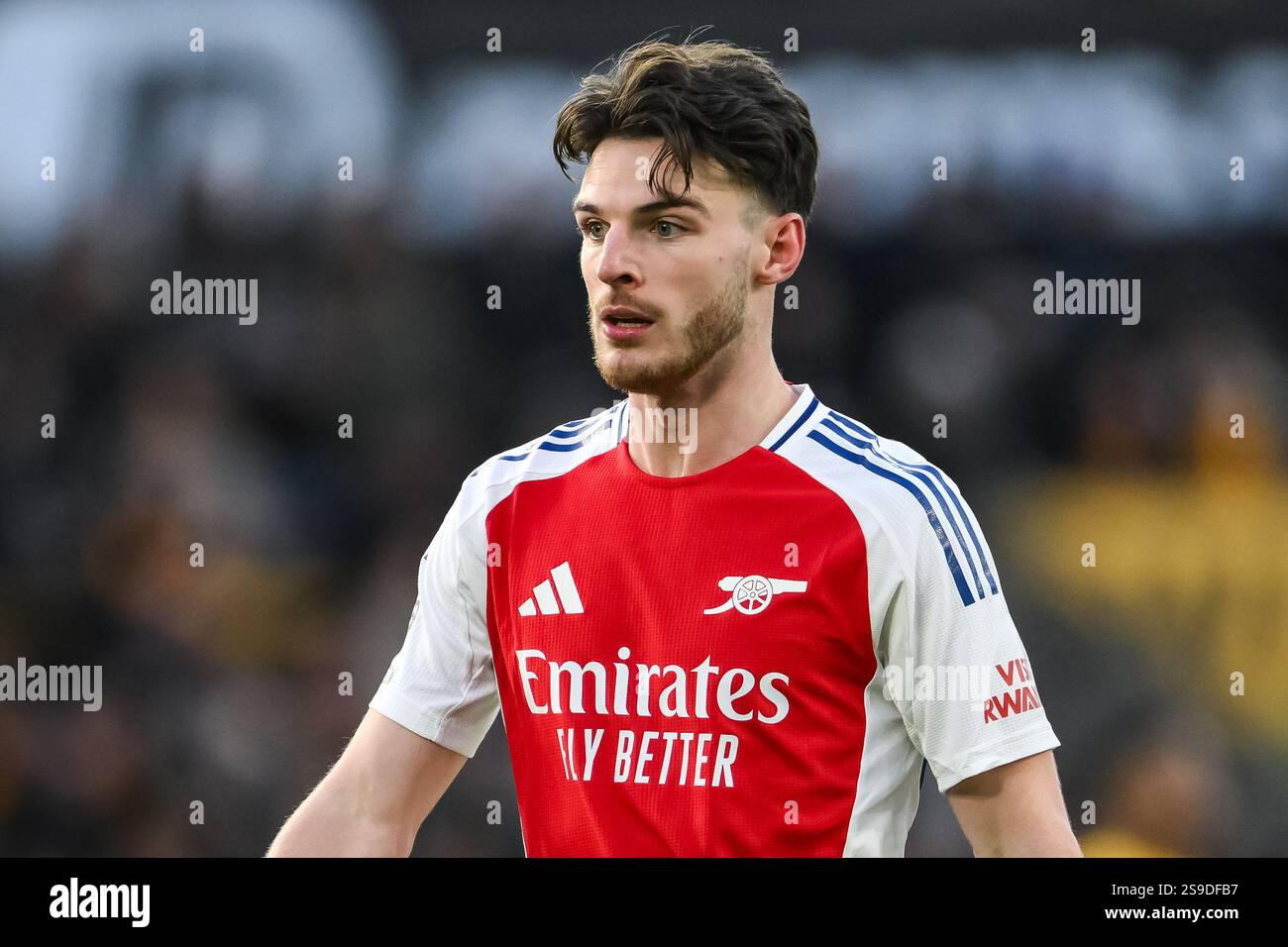 Declan Rice of Arsenal during the Premier League match Wolverhampton ...