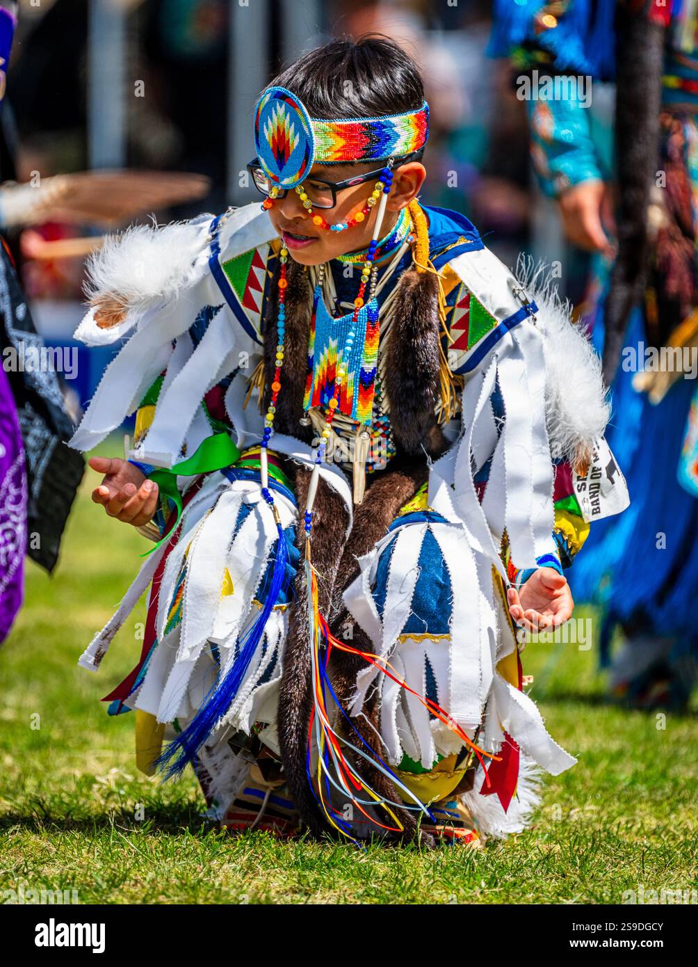 Native Dancer at the Mission San Luis Rey Pow Wow Stock Photo - Alamy