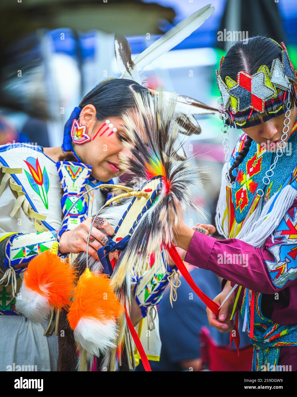 Native Dancer at the Mission San Luis Rey Pow Wow Stock Photo - Alamy