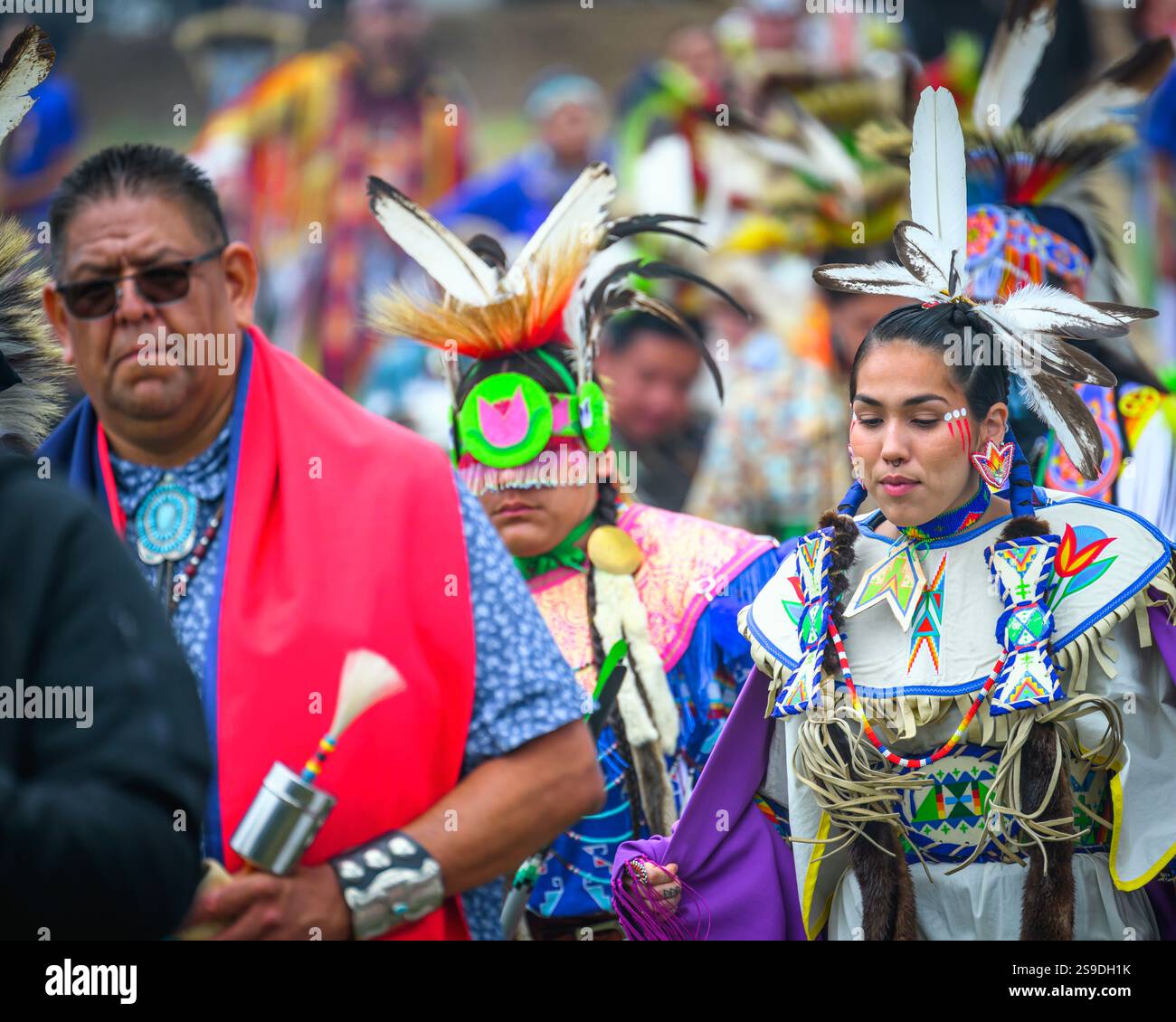 Native Dancer at the Mission San Luis Rey Pow Wow Stock Photo - Alamy