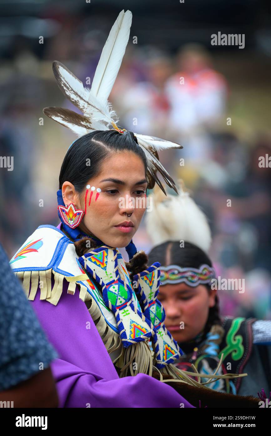 Female Indigenous Dancer at the Mission San Luis Ray Stock Photo - Alamy
