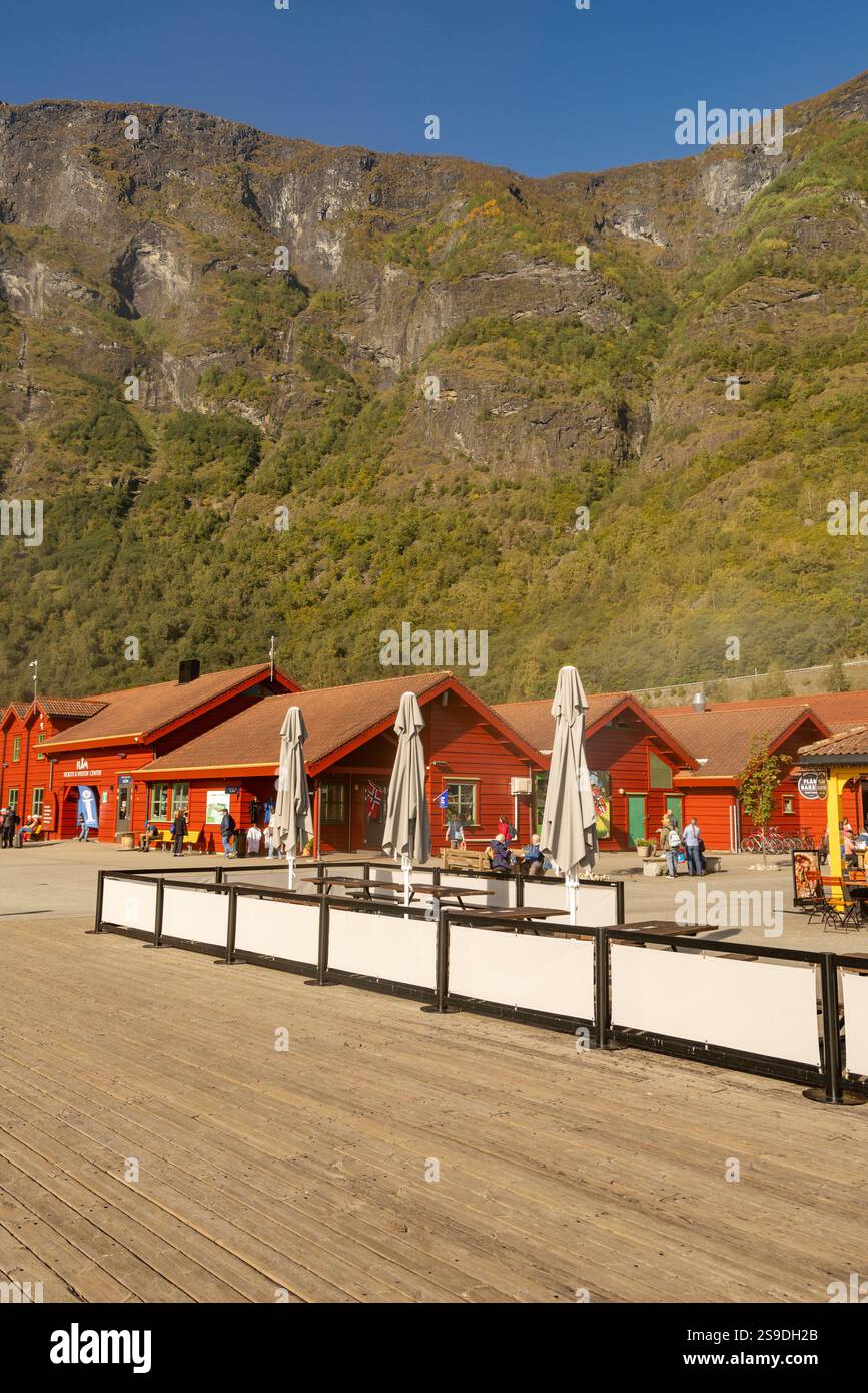 Flam village in Norway, shops and stores in this small norwegian ...