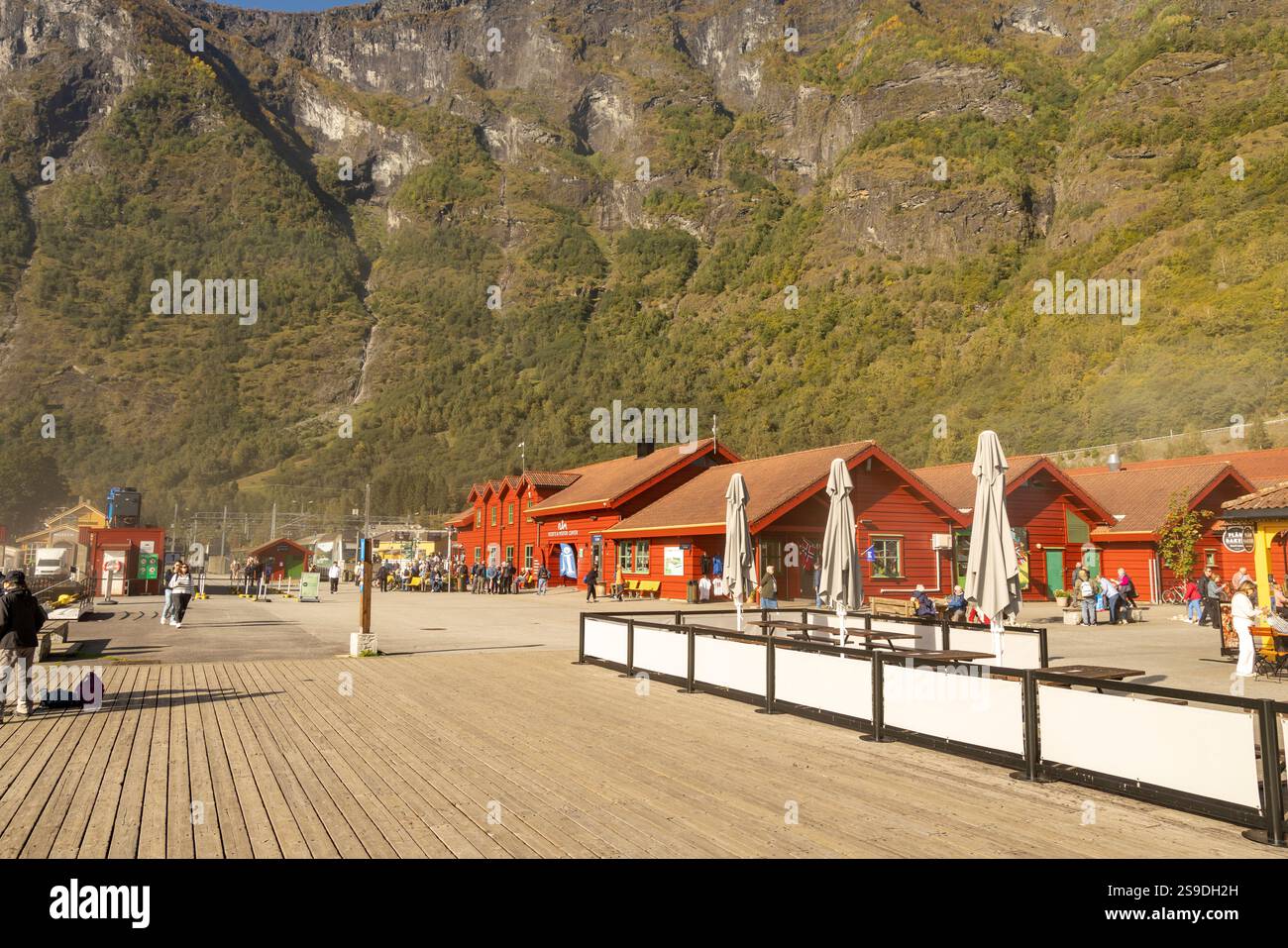 Flam village in Norway, shops and stores in this small norwegian ...