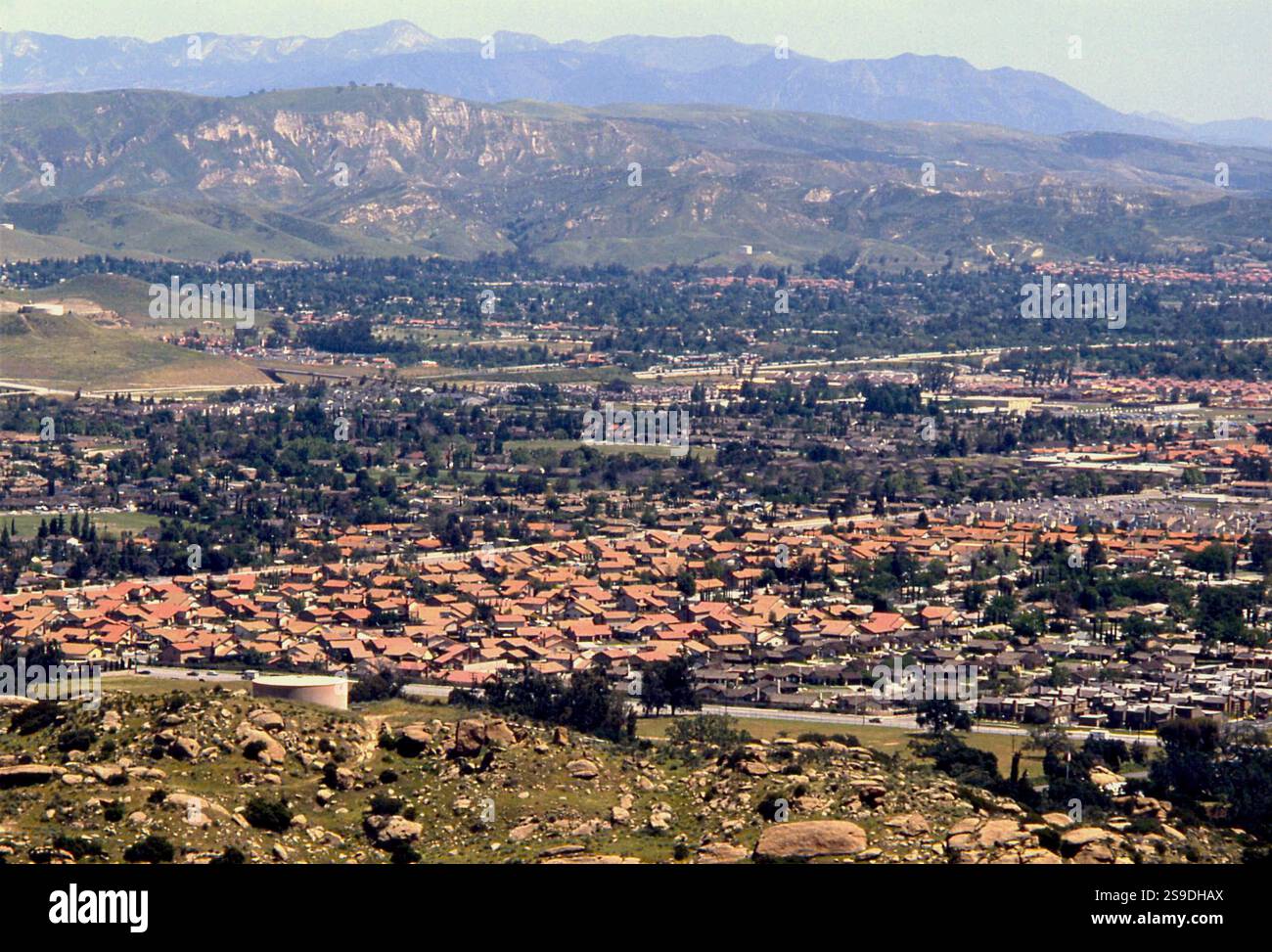 Los Angeles, CA, USA, approx. 1986. View of Chatsworth Stock Photo - Alamy
