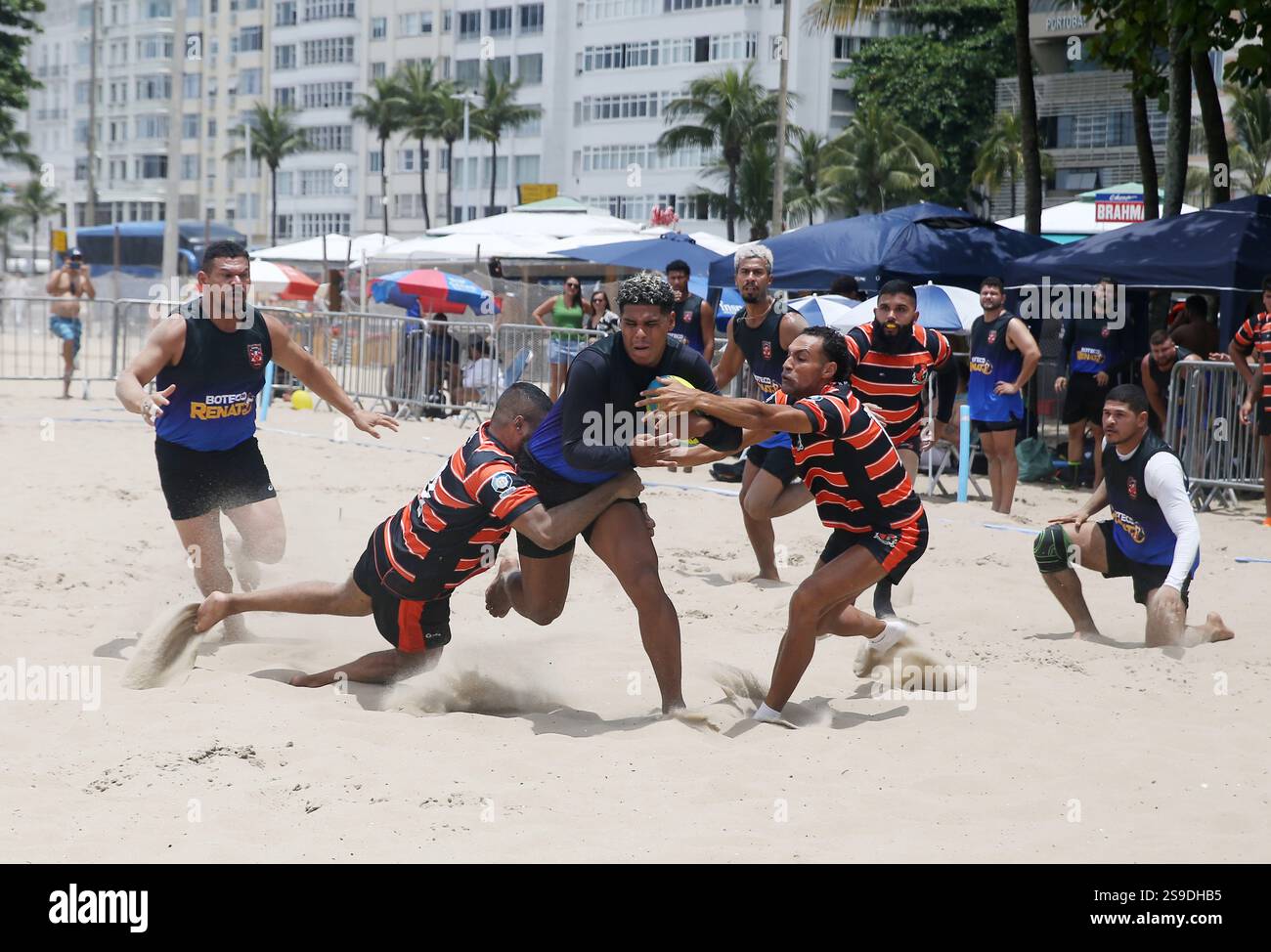 January 25, 2025, Rio De Janeiro, Rio De Janeiro, Brazil: Two players ...