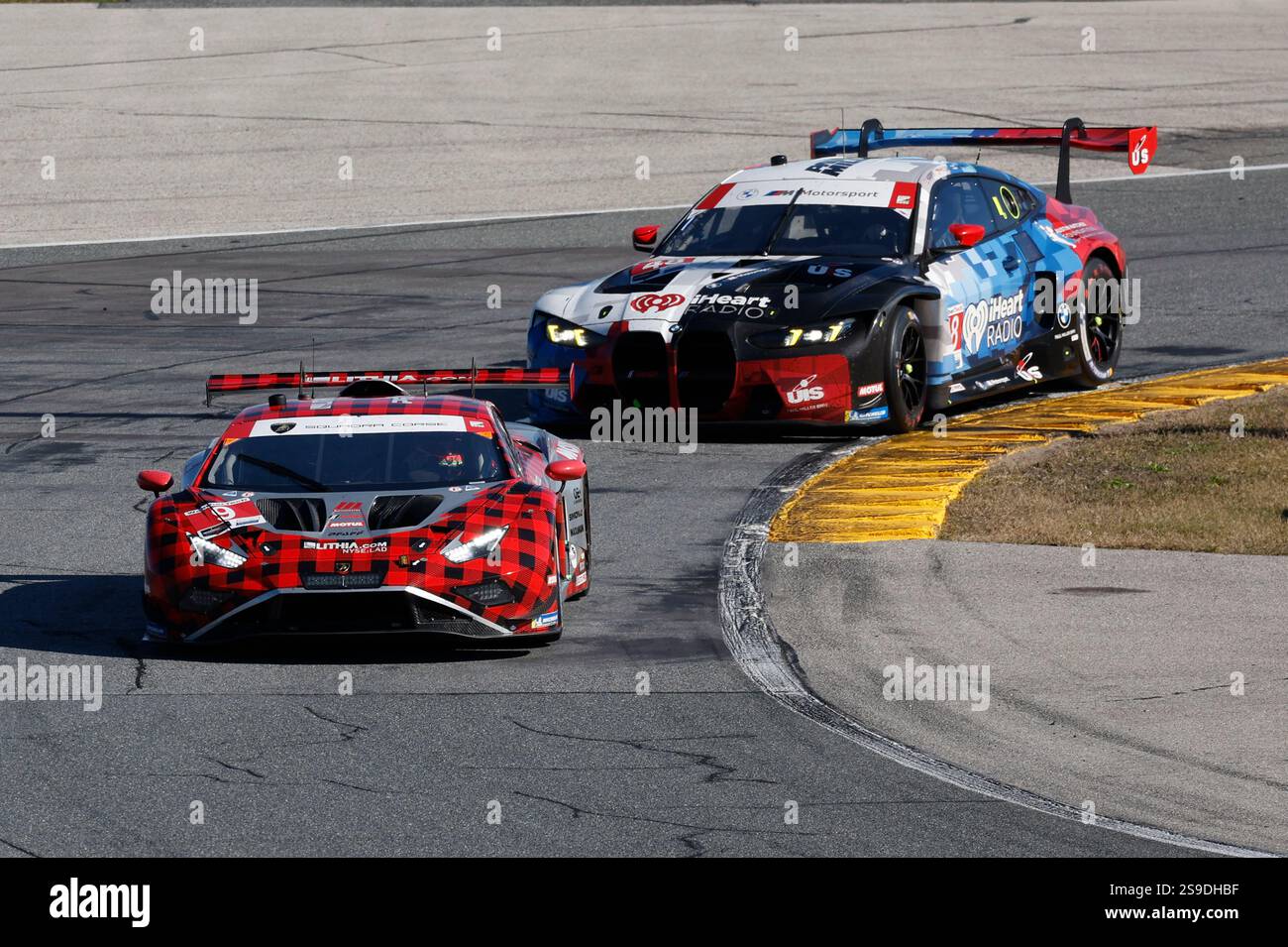 DAYTONA BEACH, FL - JANUARY 25: The #9 Pfaff Motorsports Lamborghini ...