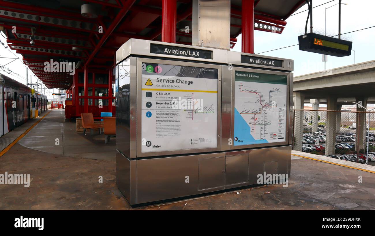 Los angeles metro rail map hi-res stock photography and images - Alamy