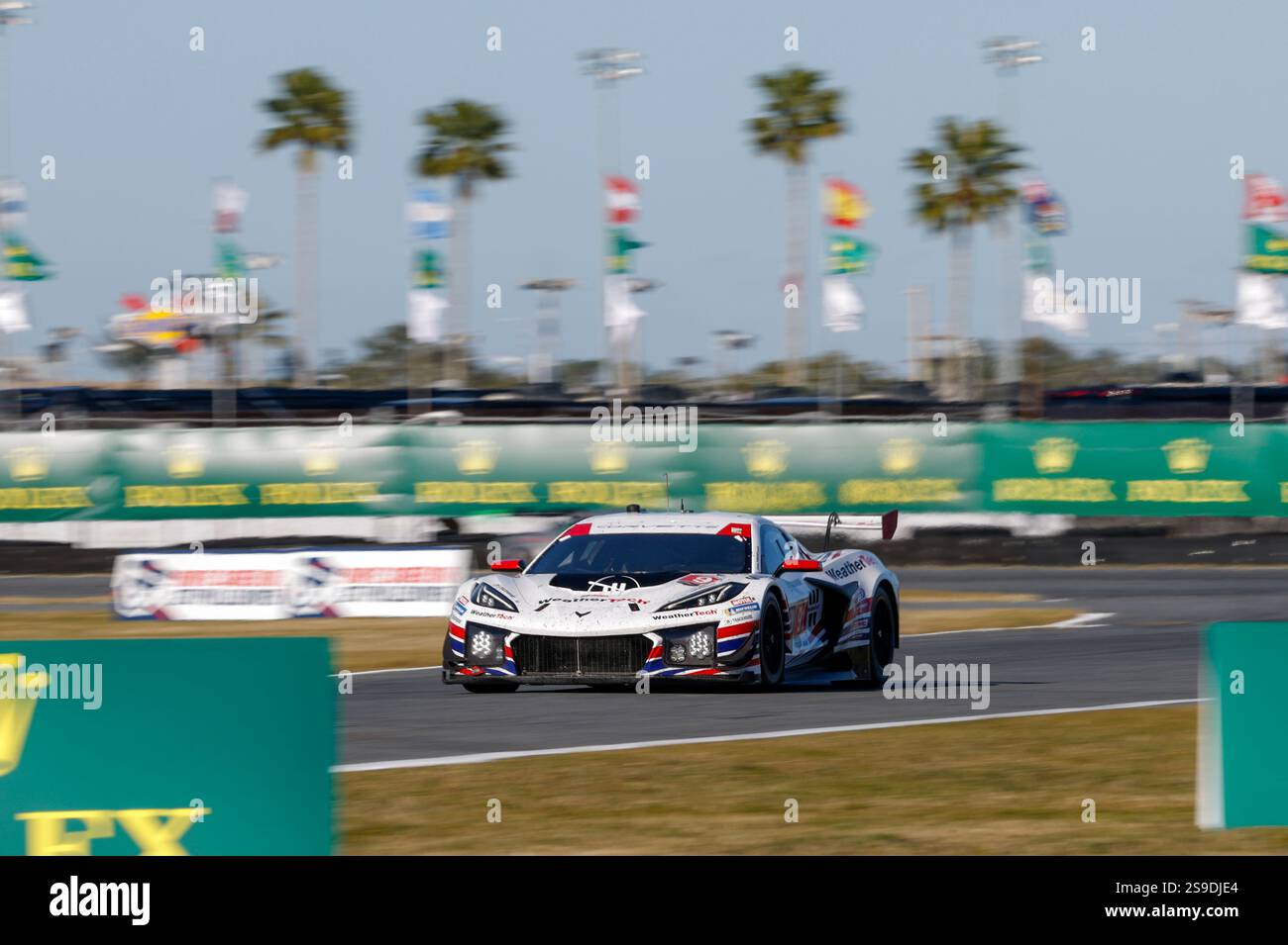 DAYTONA BEACH, FL - JANUARY 25: The #91 Trackhouse by TF Sport Corvette ...
