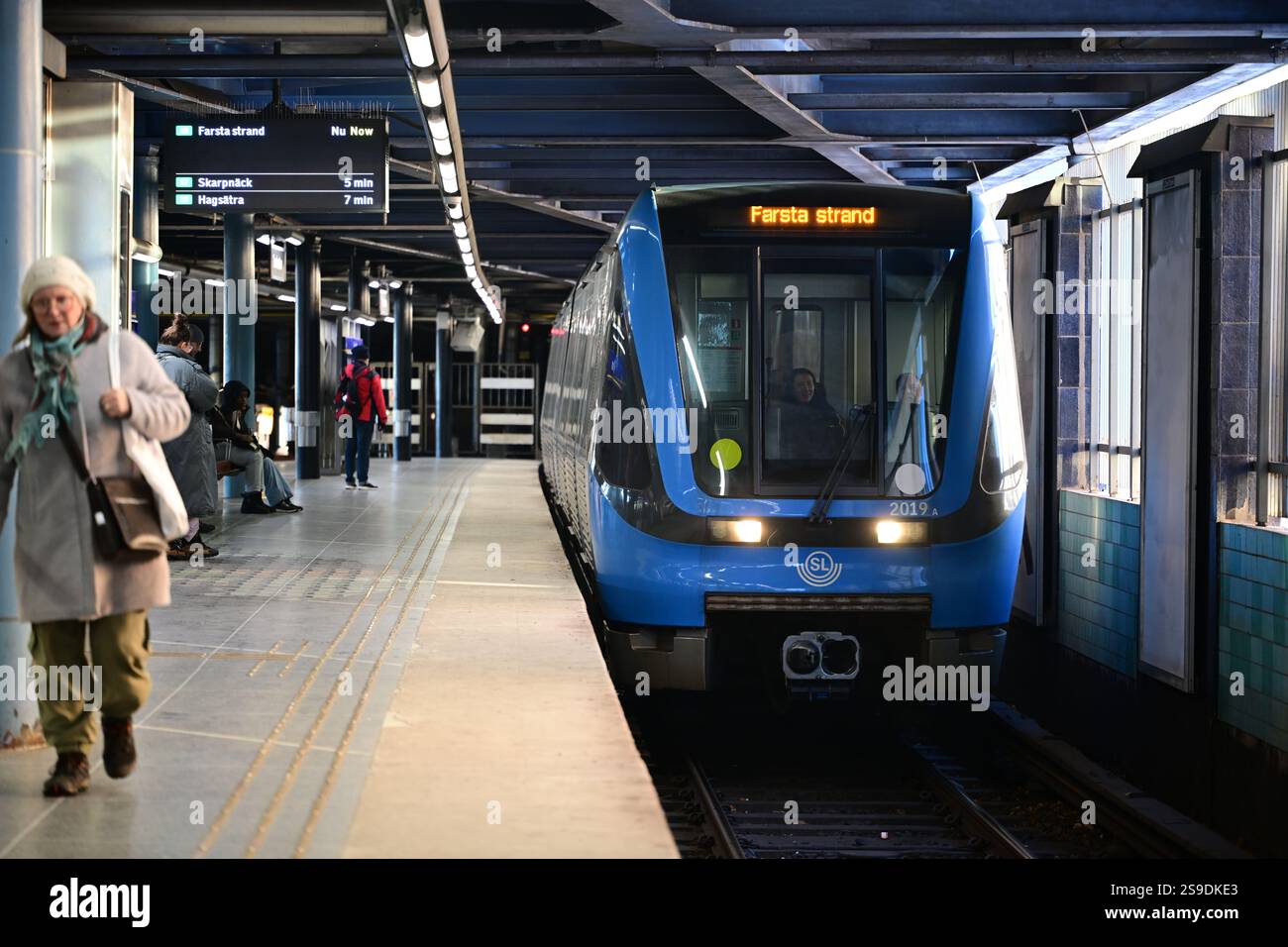 Stockholm, Uppland, Sweden. January 2 2025. E4 highway going south from ...