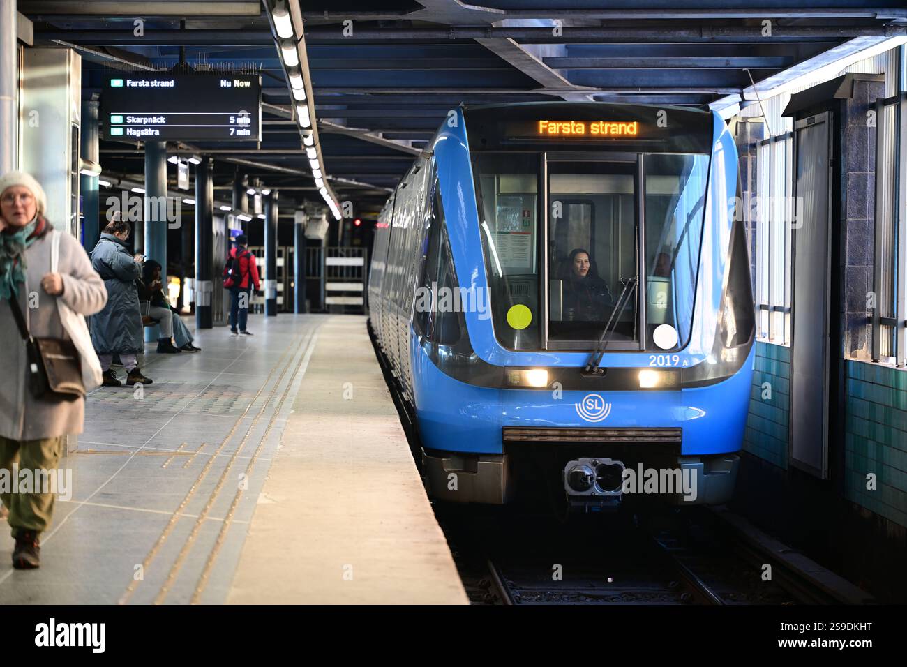 Stockholm, Uppland, Sweden. January 2 2025. E4 highway going south from ...