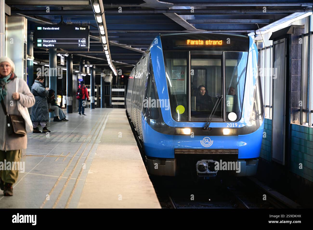 Stockholm, Uppland, Sweden. January 2 2025. E4 highway going south from Stockholm Stock Photo ...