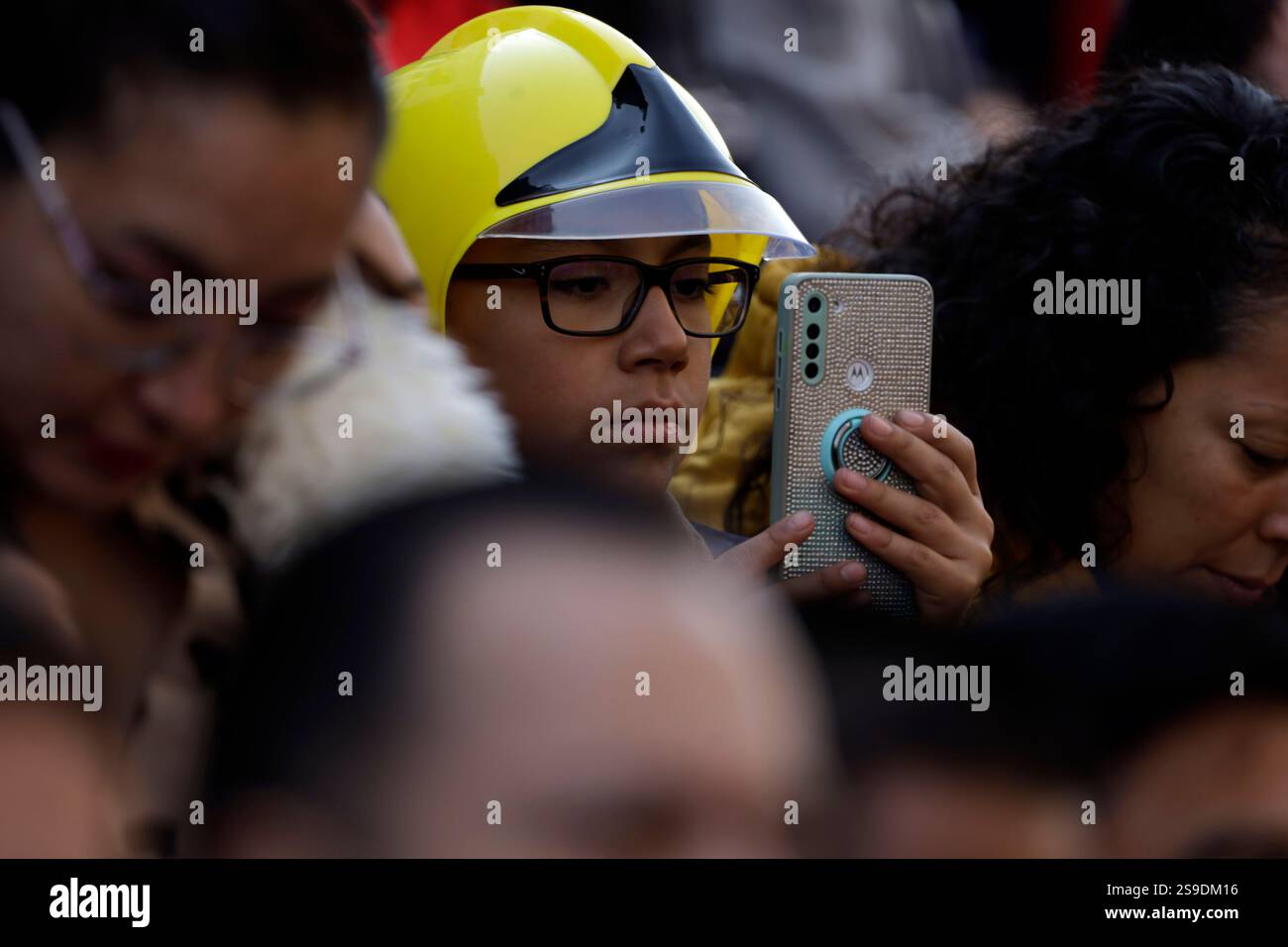 A child dressed as a firefighter watch the first Heroic Fire Department ...