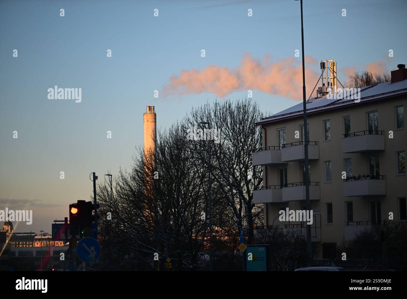Stockholm, Uppland, Sweden. January 2 2025. E4 highway going south from ...