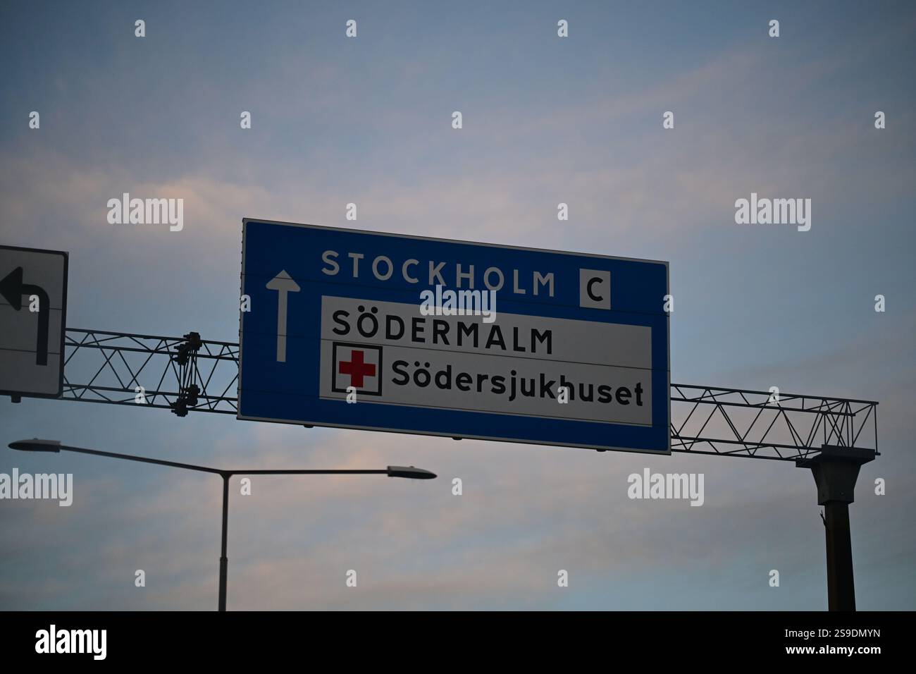 Stockholm, Uppland, Sweden. January 2 2025. E4 highway going south from ...