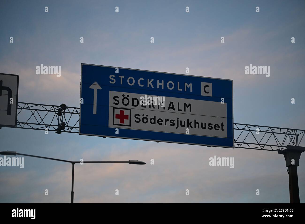 Stockholm, Uppland, Sweden. January 2 2025. E4 highway going south from ...