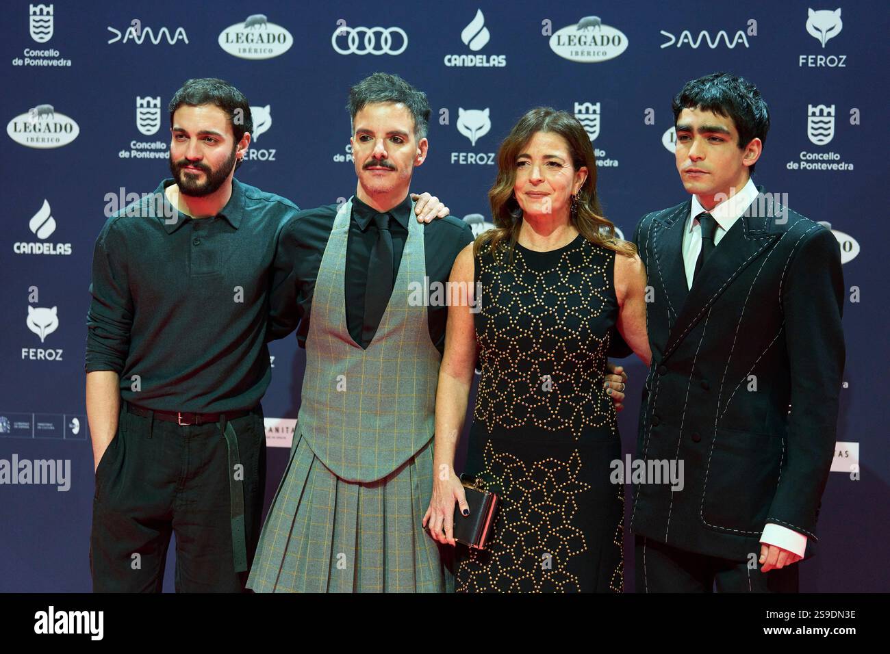 January 25, 2025, Pontevedra, Galicia, Spain: Nicolas Casal, Javier ...