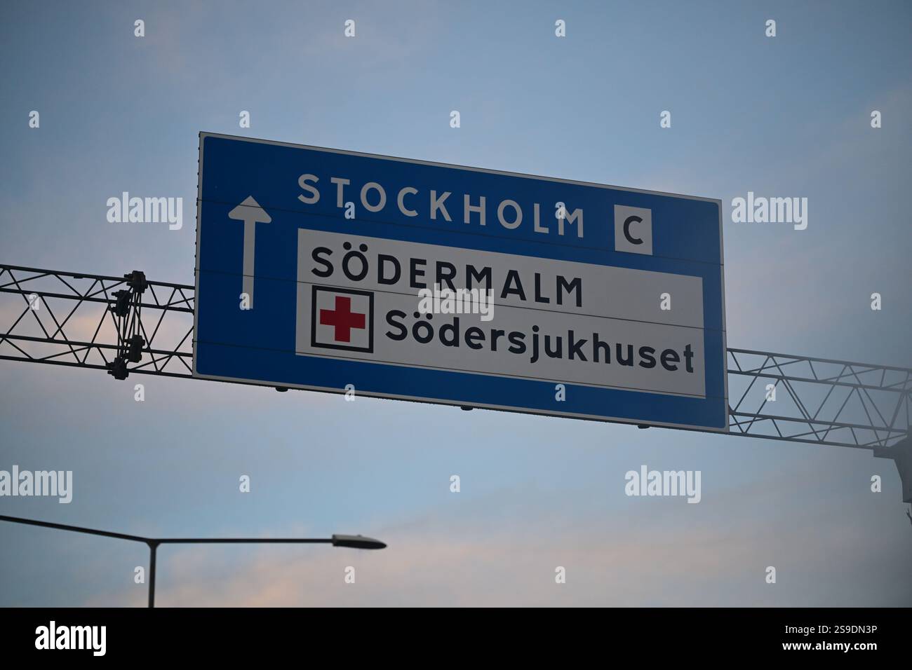 Stockholm, Uppland, Sweden. January 2 2025. E4 highway going south from Stockholm Stock Photo ...